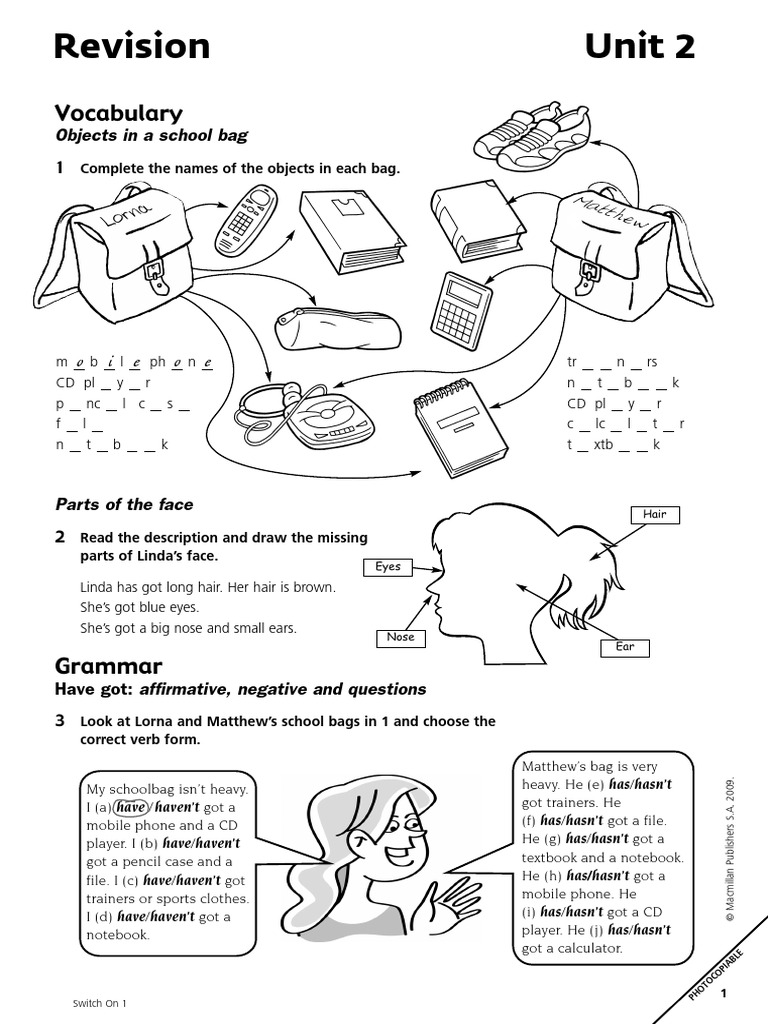 SO 1 Revision Unit 2 | PDF