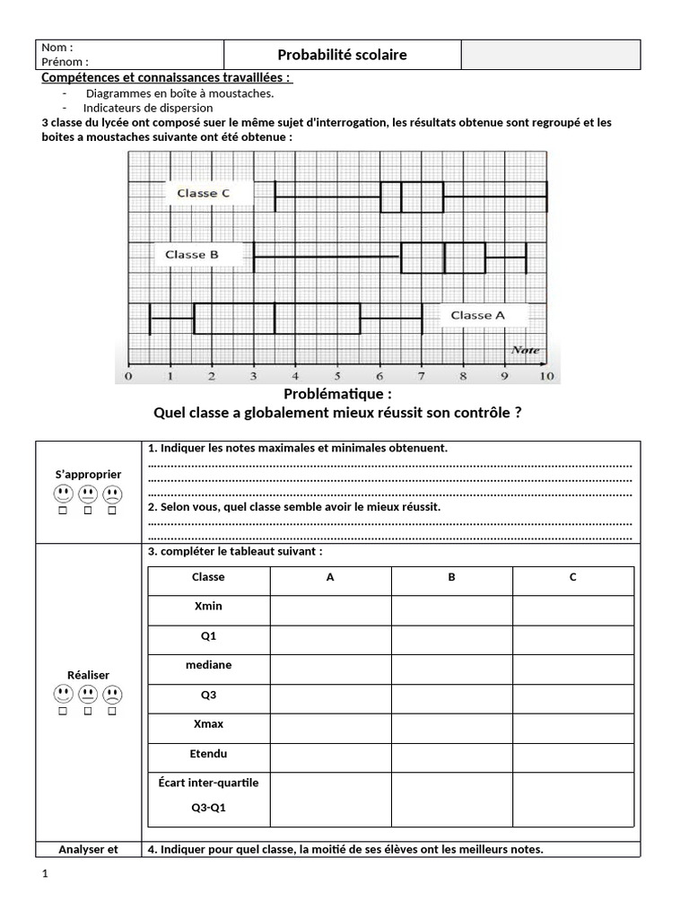 Proba Scolaire 2 | PDF