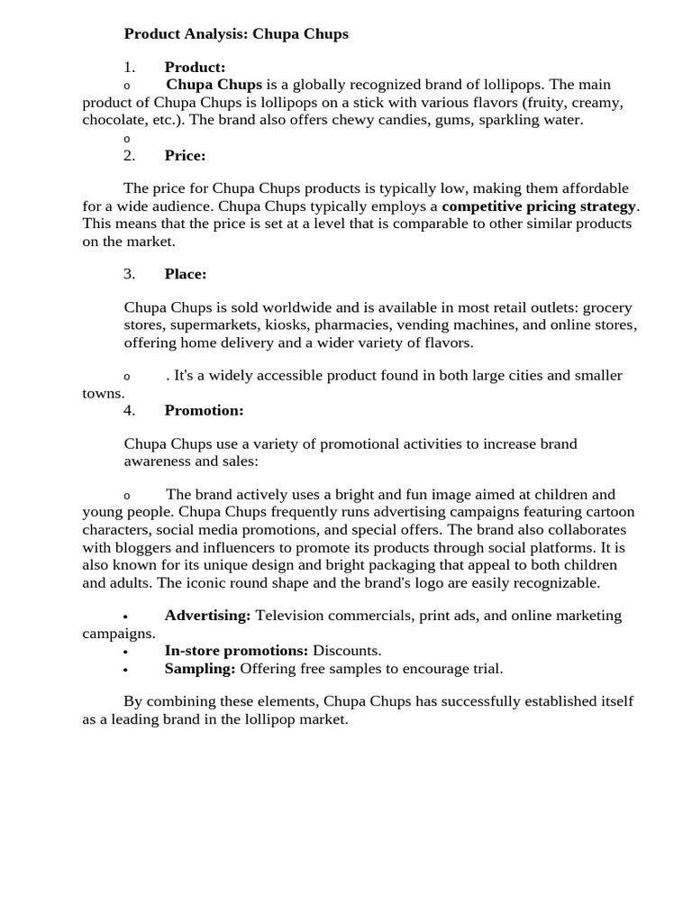 Product Analysis | PDF