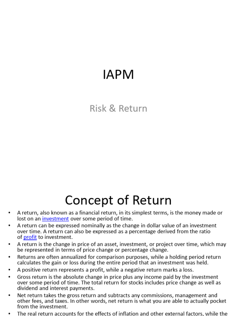IAPM Unit 2 | PDF