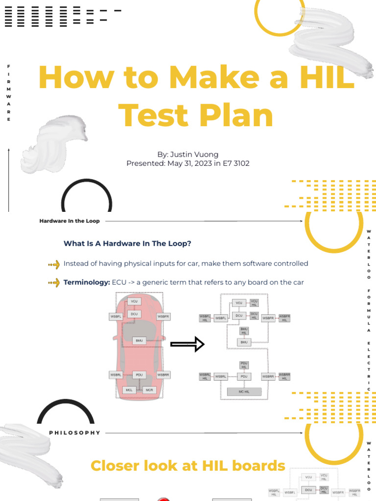How To Make A HIL Test Plan | PDF