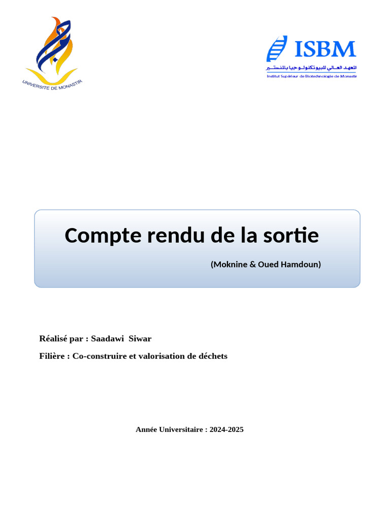 Compte Rendu | PDF
