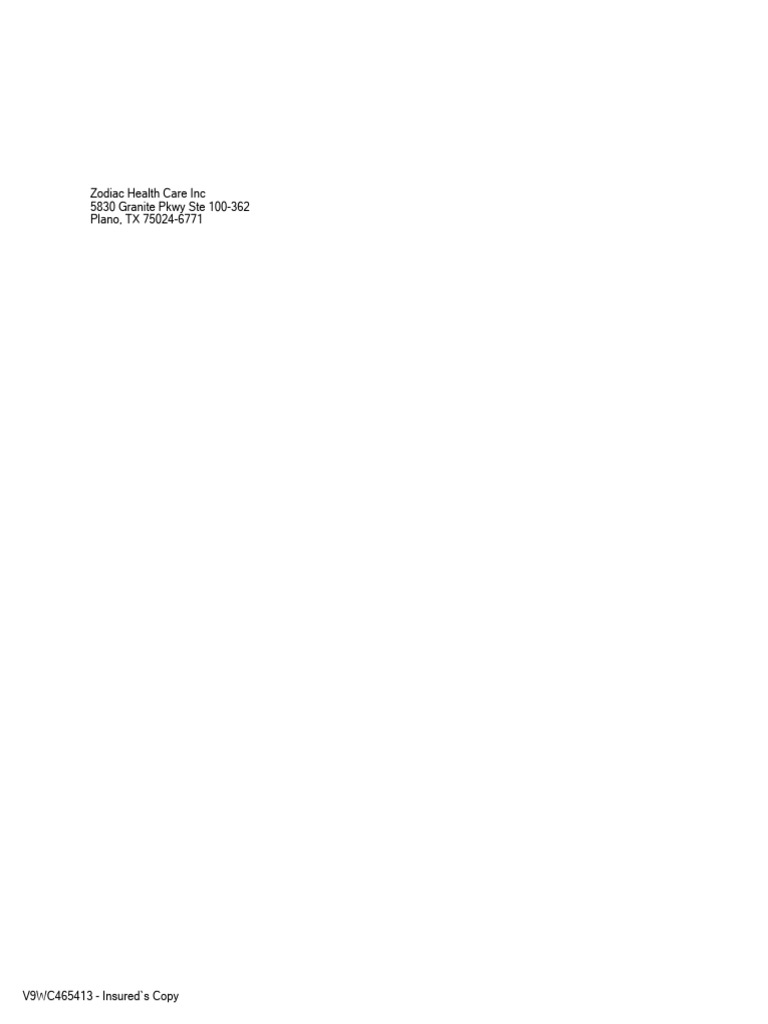 Zodiac Ins 2024-2025 v3 Workers' Compensation Policy | PDF Zodiac Ins 2024-2025 v3 Workers' Compensation Policy | PDF