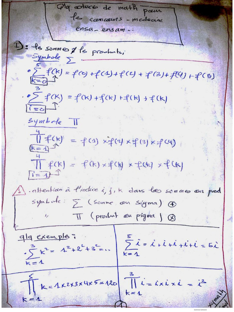 Astuces Ensam Ensa Math | PDF