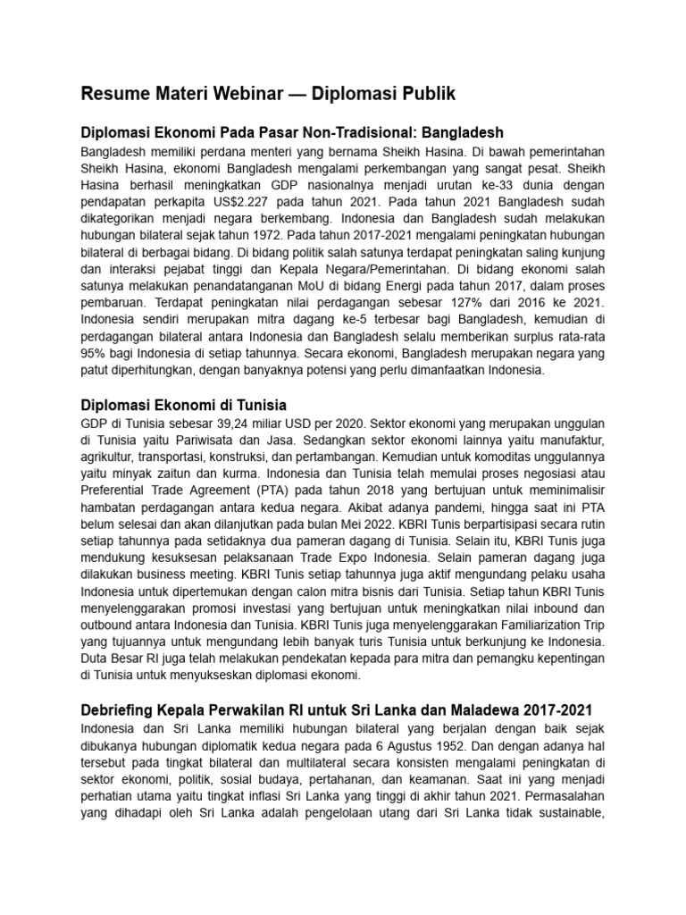 Resume Materi Webinar | PDF