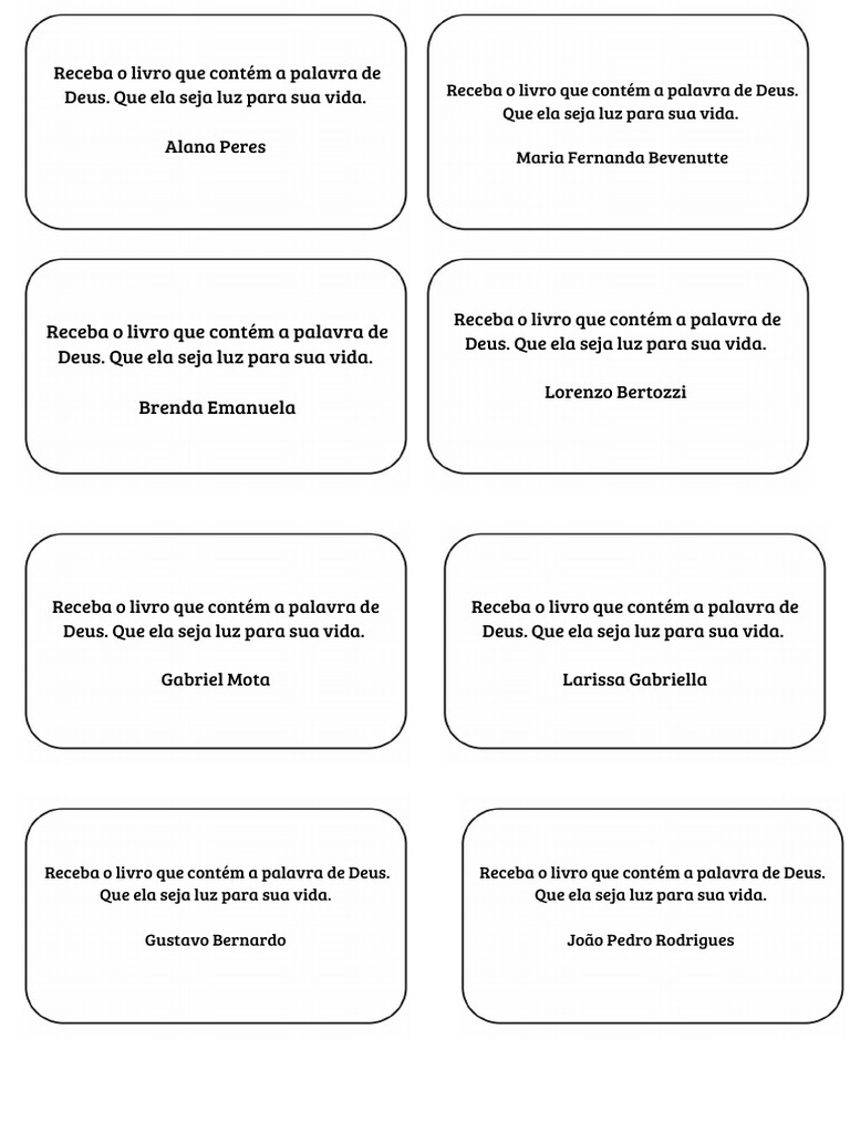 Receba o Livro Que Contém A Palavra de Deus. Que Ela Seja Luz para Sua ...