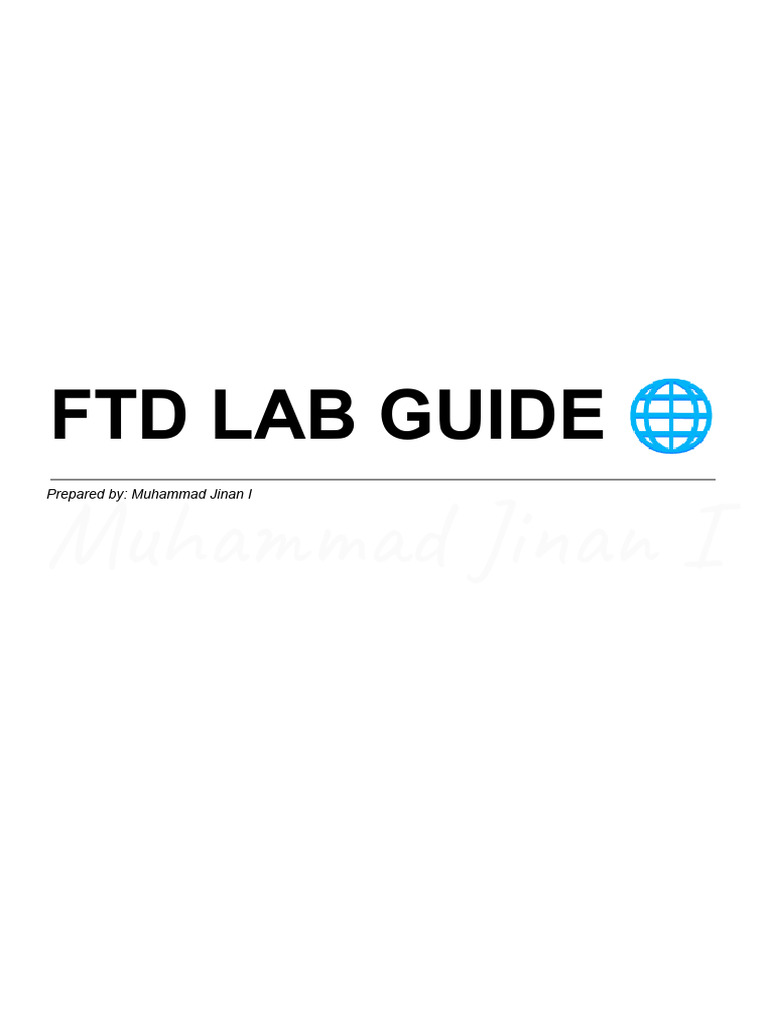 FTD Lab Guide | PDF