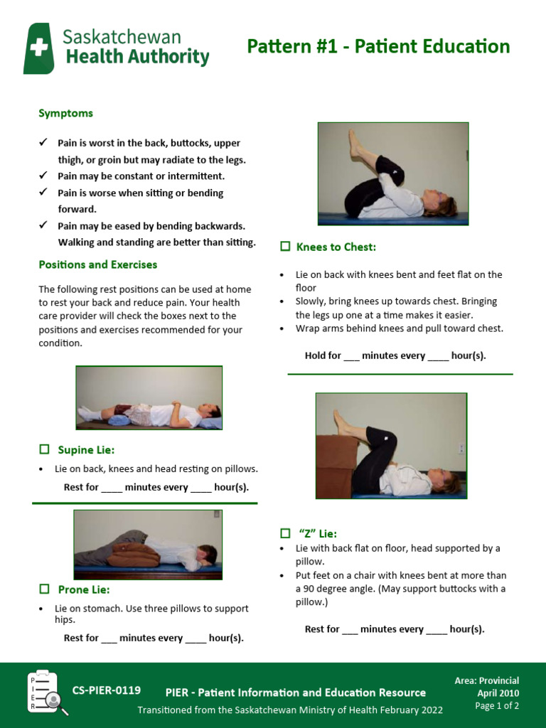 CS PIER 0119 Guide Back Exercises 1 | PDF