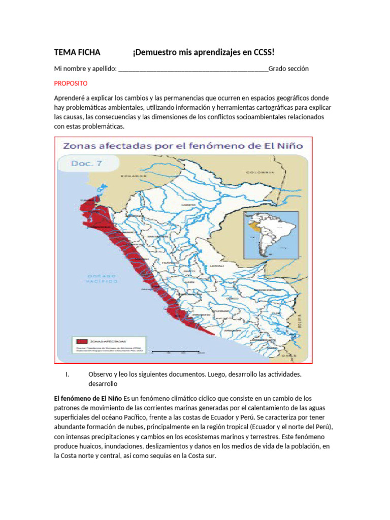 Tema Ficha Ccss. 2 Secundaria | PDF