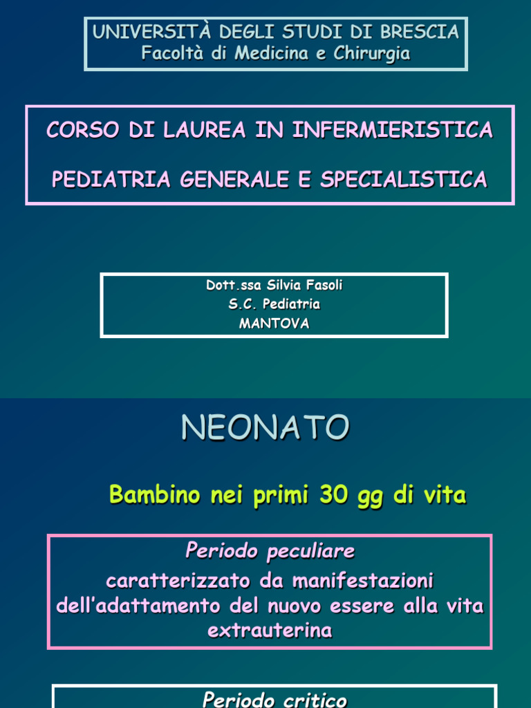 Neonato Sano e Neonato Con Problemi | PDF