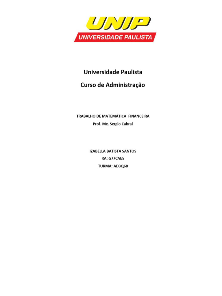 Cópia de CAPA TRABALHO UNIP 2 | PDF