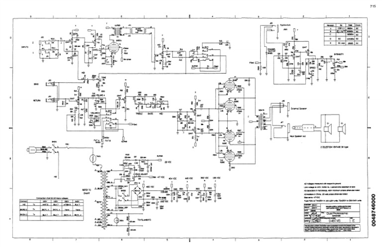 Fender Dual Professional Schematic | PDF