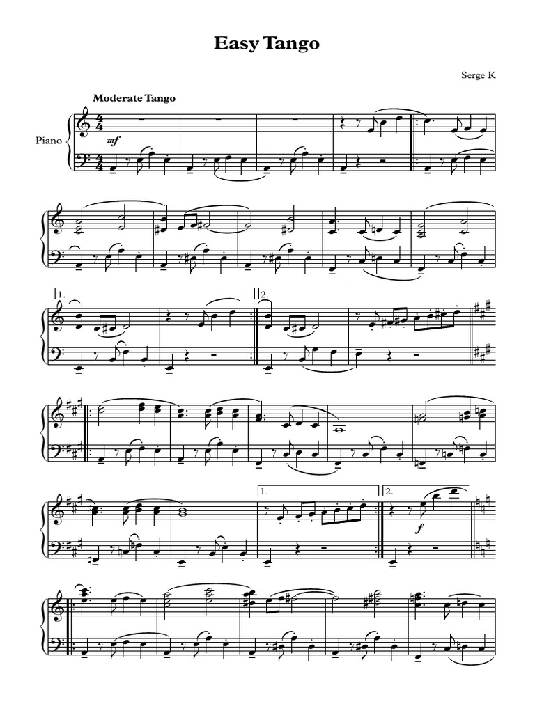 Easy Tango | PDF