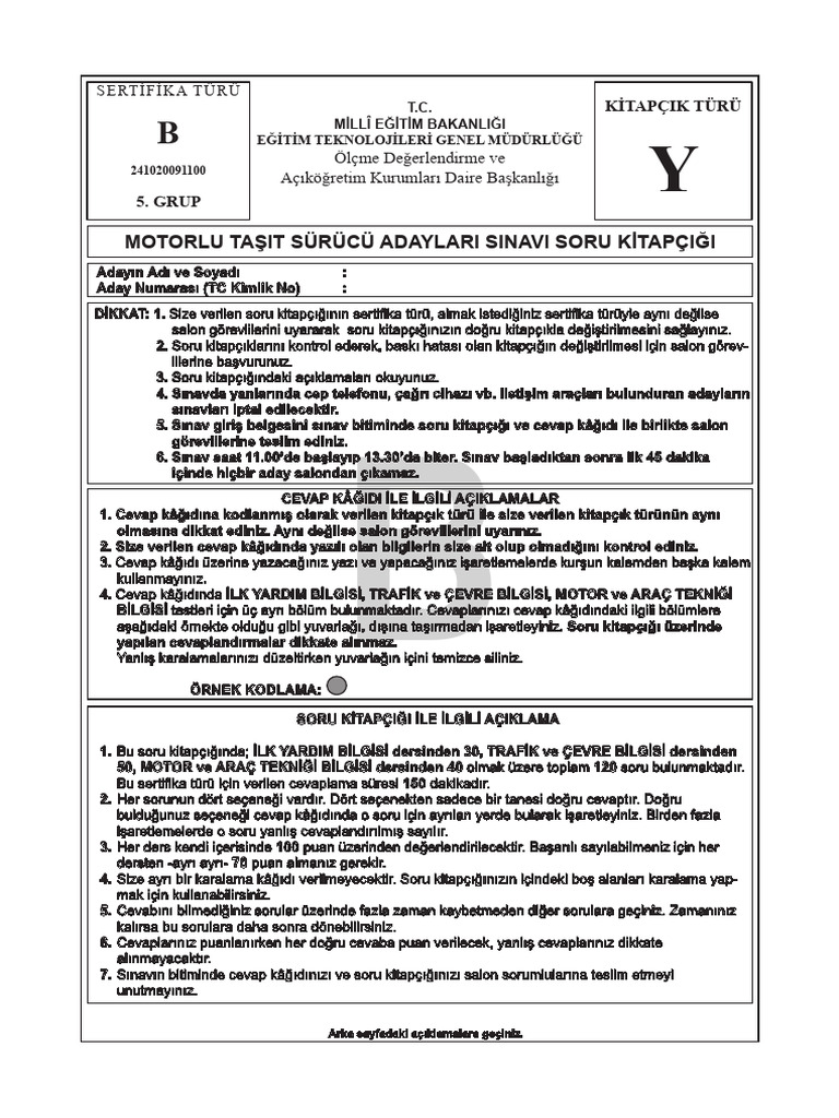 24ekim2009_ehliyet_sinav_sorulari | PDF