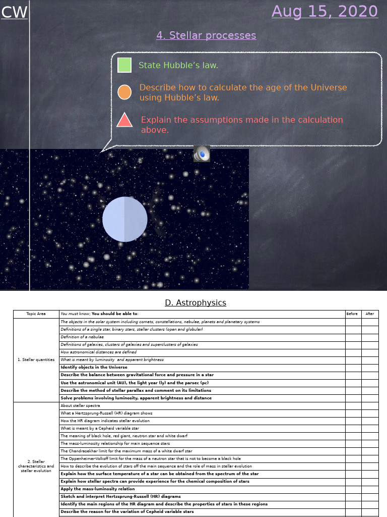 4. Stellar Processes (1) | PDF