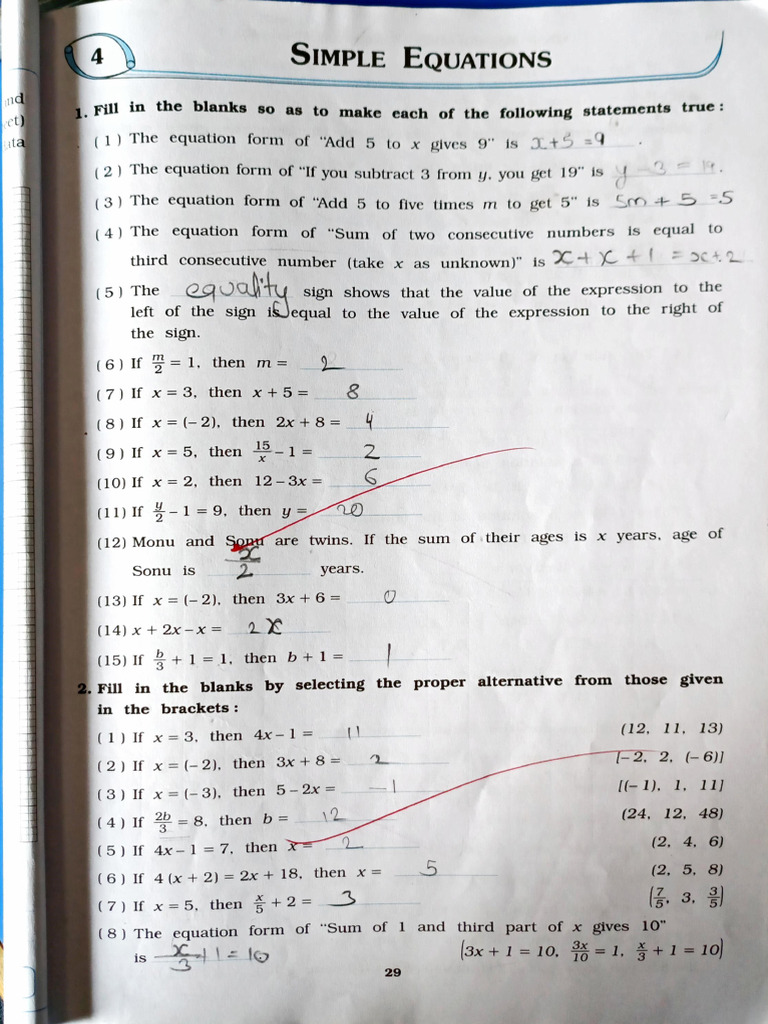 Class 7 Work Book Chapter 4,5,6. | PDF