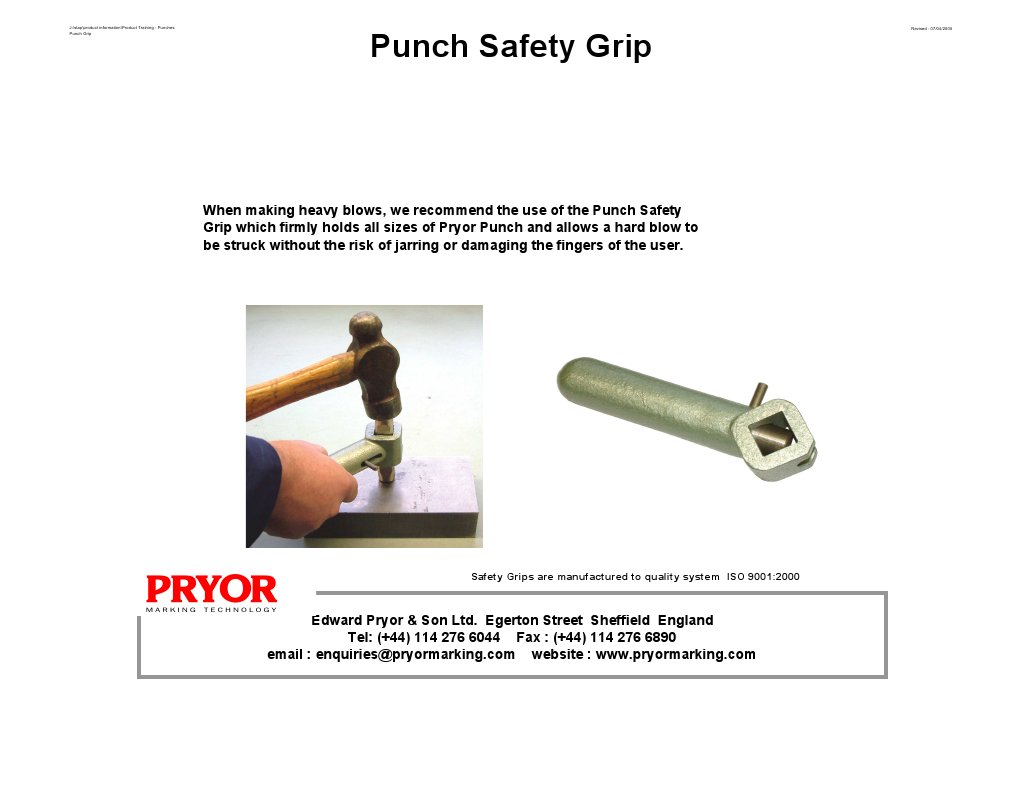 Punch Safety Grip Guidelines | PDF