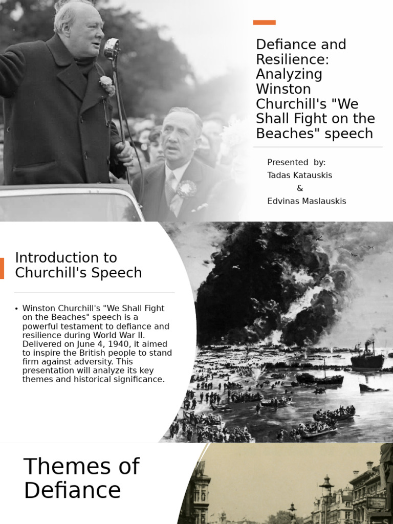 Defiance and Resilience: Analyzing Winston Churchill's "We Shall Fight ...