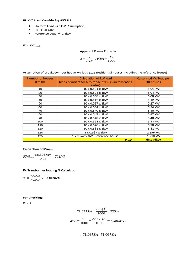 3 and 4 Calculations For Transformer Mapping | PDF