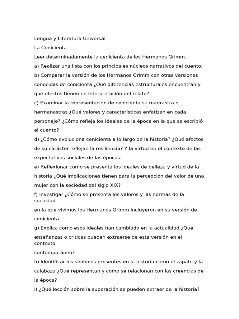 Lengua y Literatura Universal | PDF