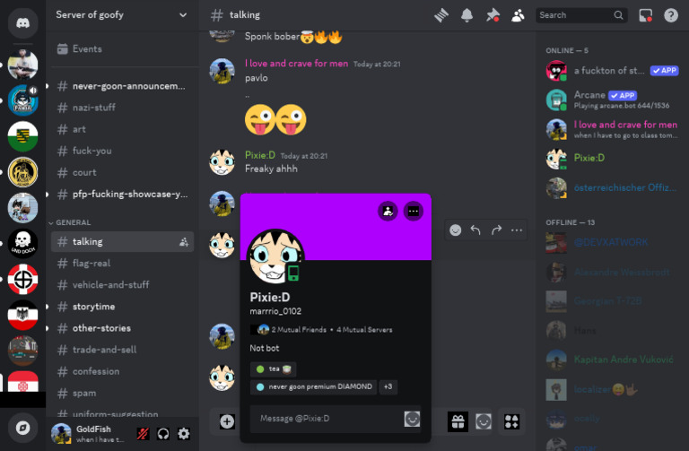 Discord #Talking Server of Goofy | PDF