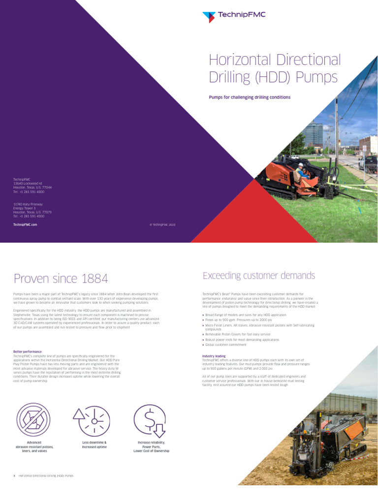 Horizontal Directional Drilling Brochure V2 | PDF