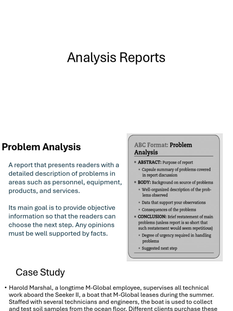 Analysis Reports | PDF