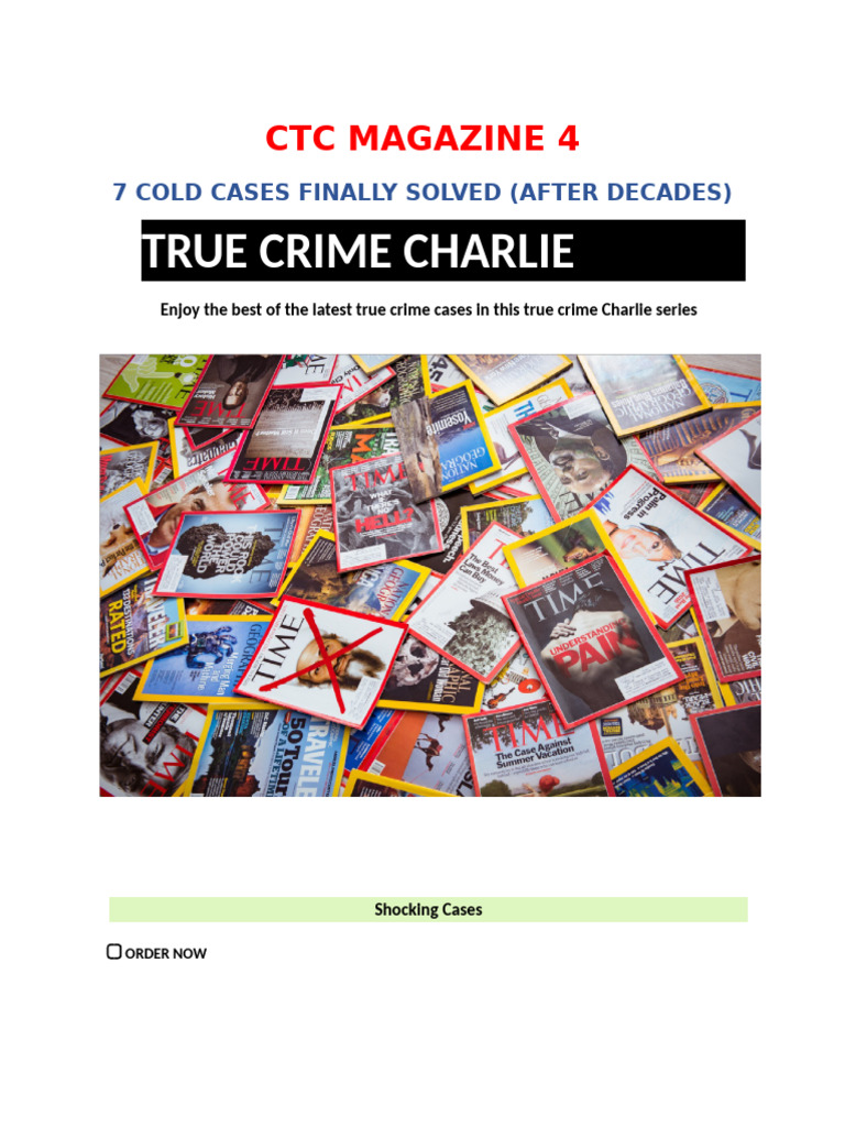 ctc 4 7 COLD CASES FINALLY SOLVED | PDF ctc 4 7 COLD CASES FINALLY SOLVED | PDF