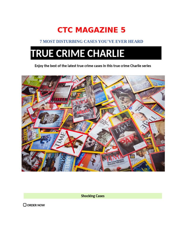 ctc 5 6 MOST DISTURBING CASES YOU | PDF ctc 5 6 MOST DISTURBING CASES YOU | PDF