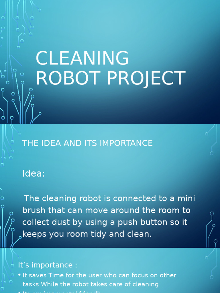 cleaning robot project | PDF