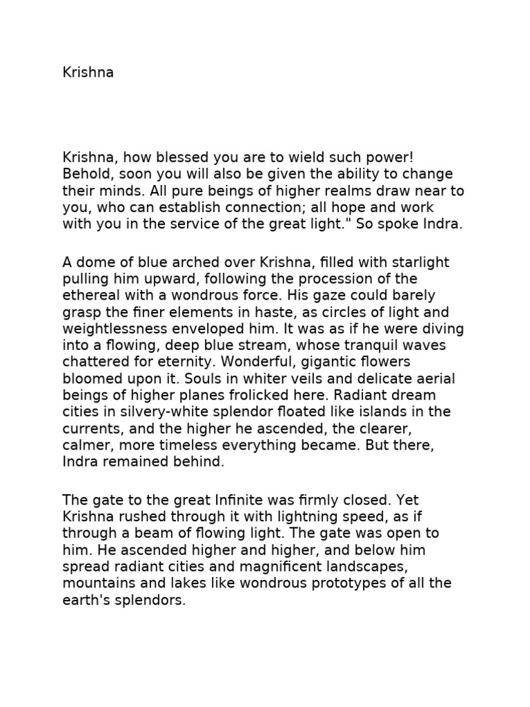 Lucifer's Influence Krishna | PDF