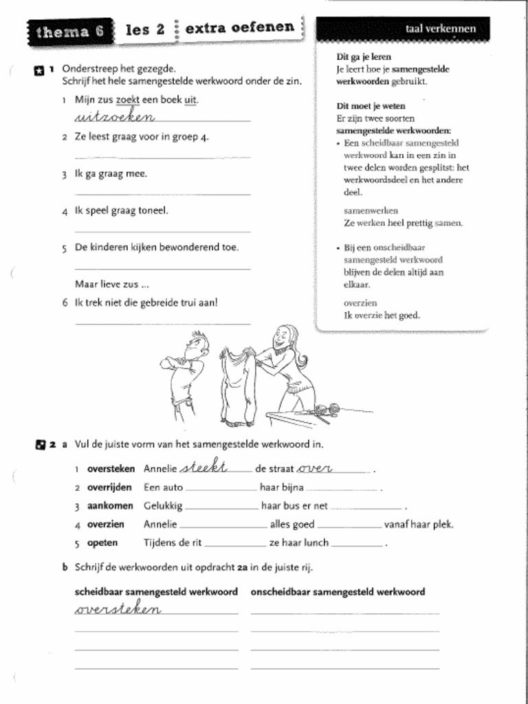 Oefenbladen Taal gr.8 Thema 6 | PDF