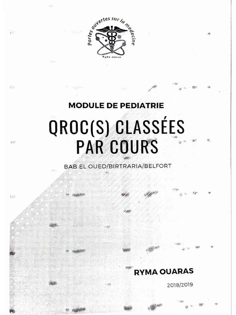 QROC Classées Par Cours | PDF