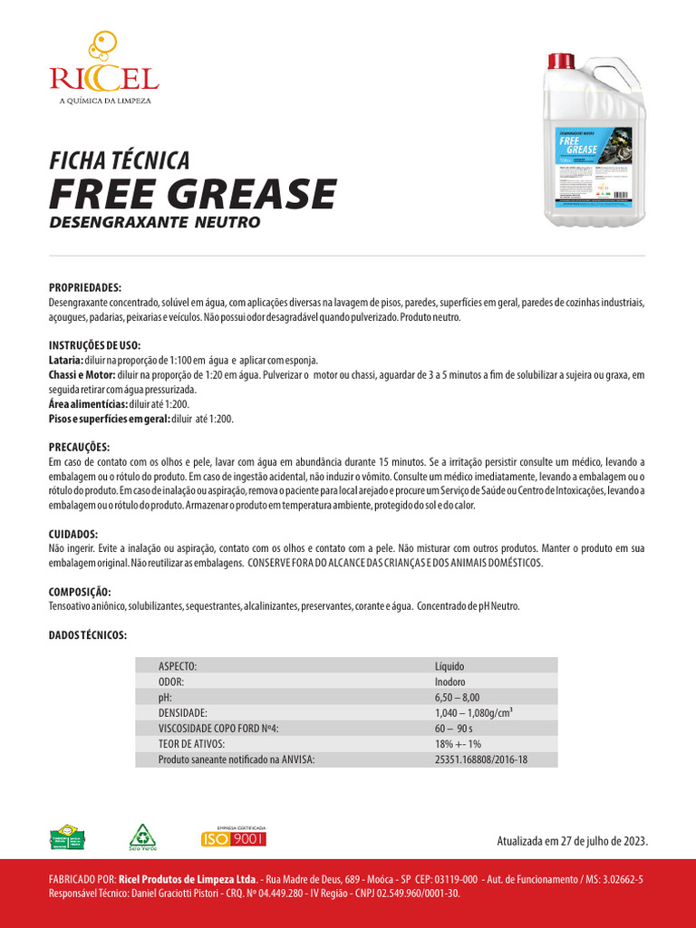 ficha-tecnica-free-grease | PDF