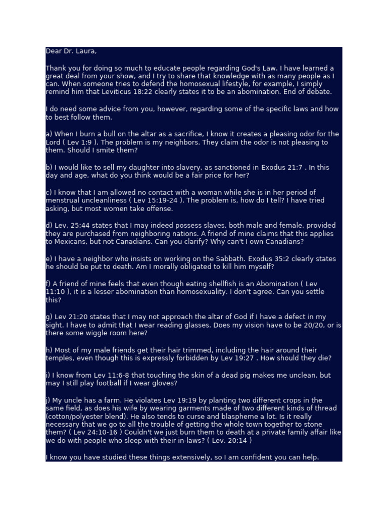 Bible Rules | PDF