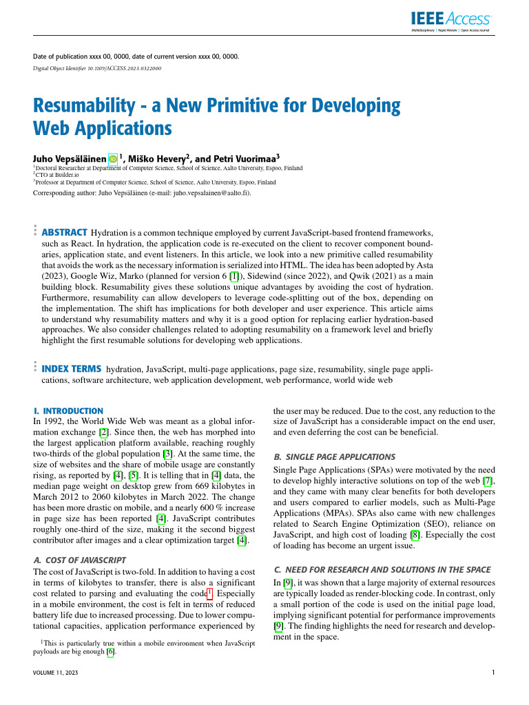 Web App Development with Resumability | PDF | World Wide Web | Internet ...