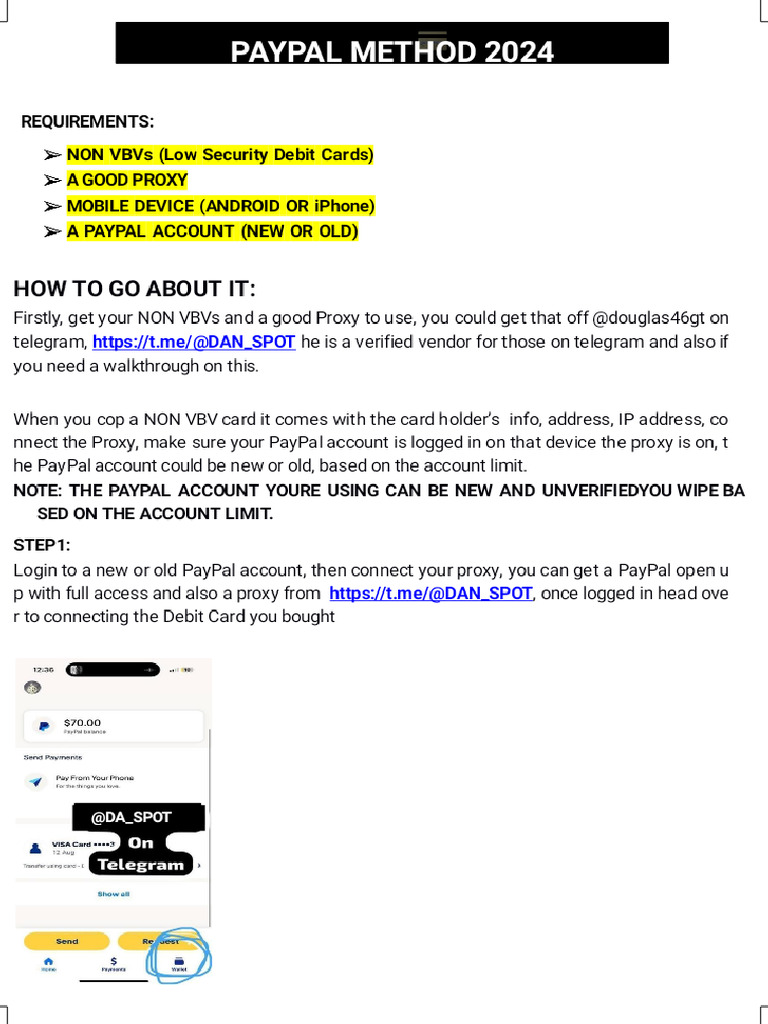 Paypal Method 2024 | PDF