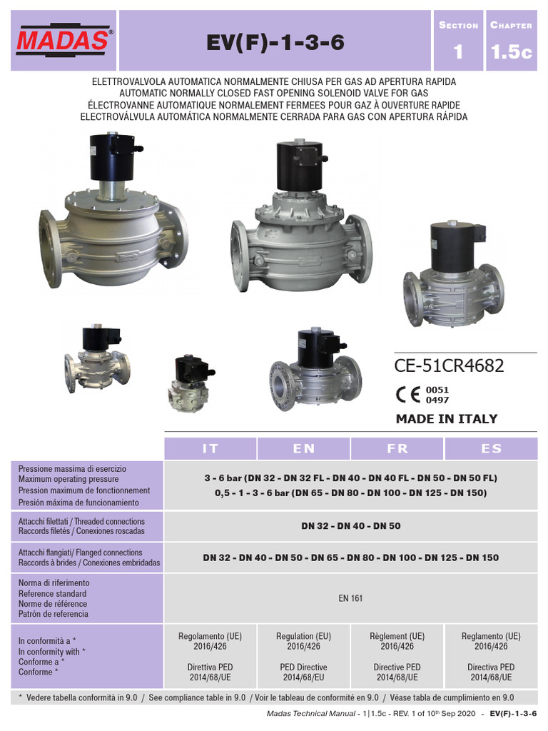 Catalogo Valvula Solenoide MADAS | PDF