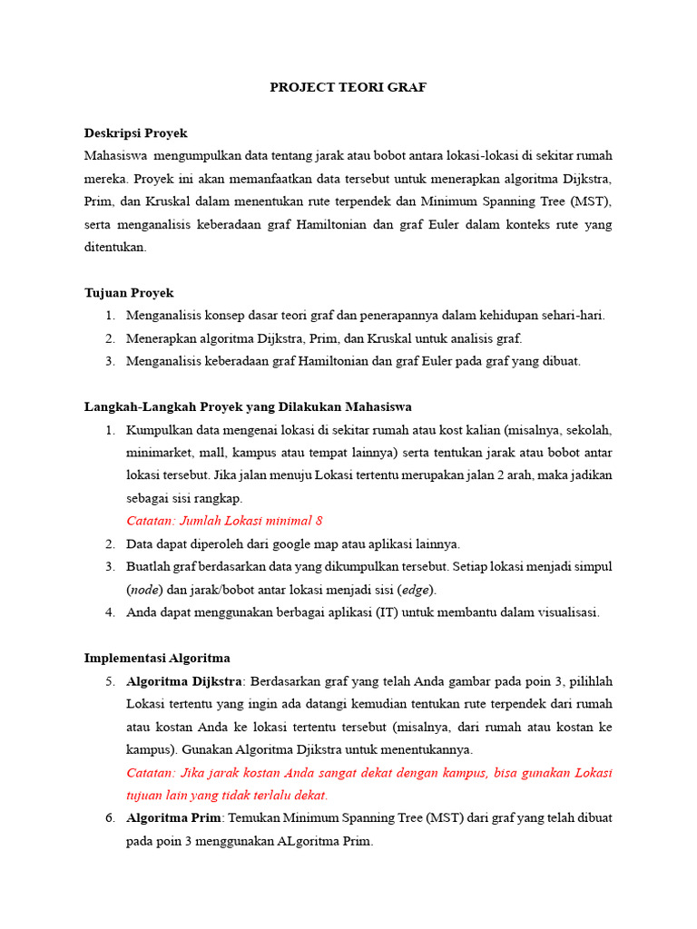 PROJECT UTS TEORI GRAF | PDF