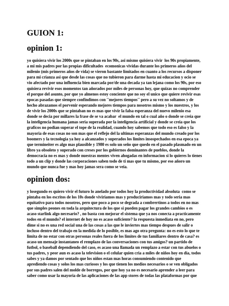 Guion 1 | PDF