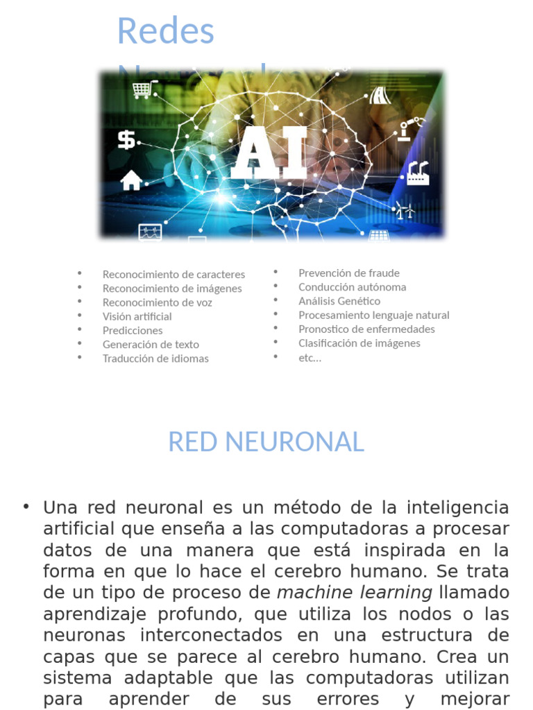 Redes Neuronales | PDF