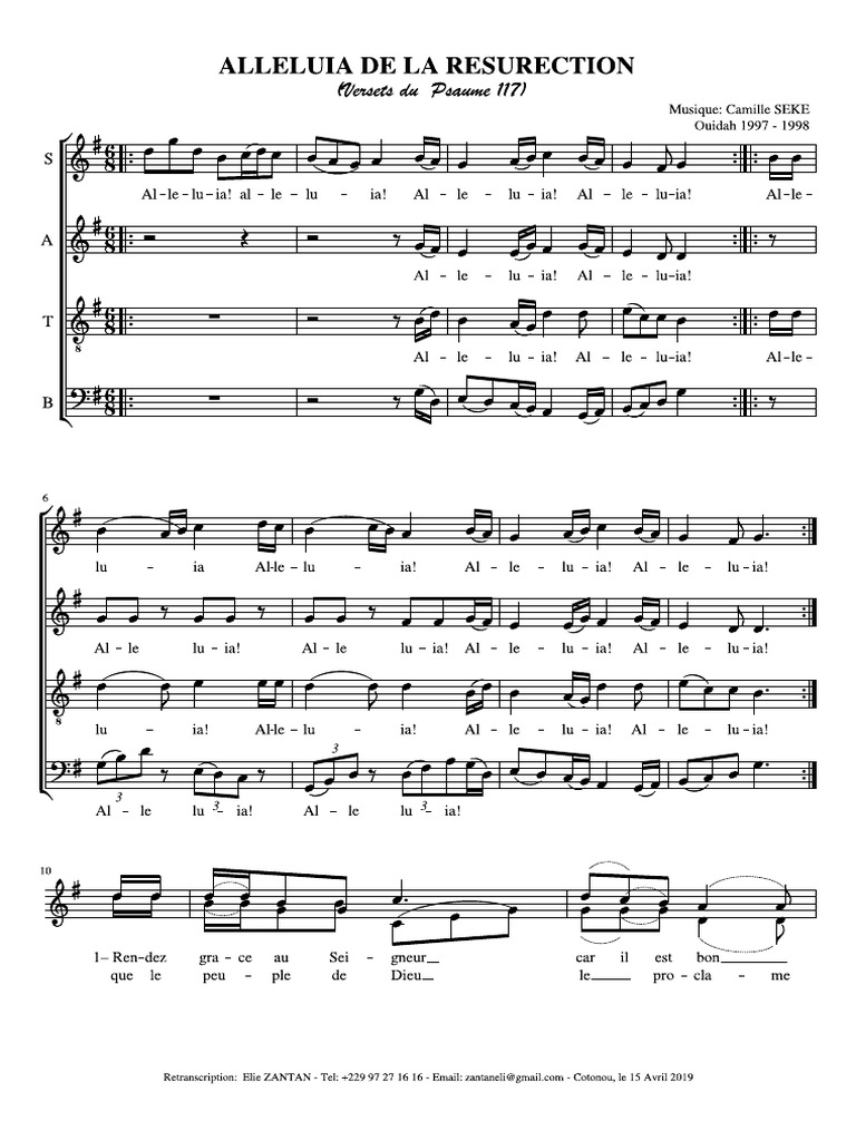 Alléluia de La Résurrection | PDF