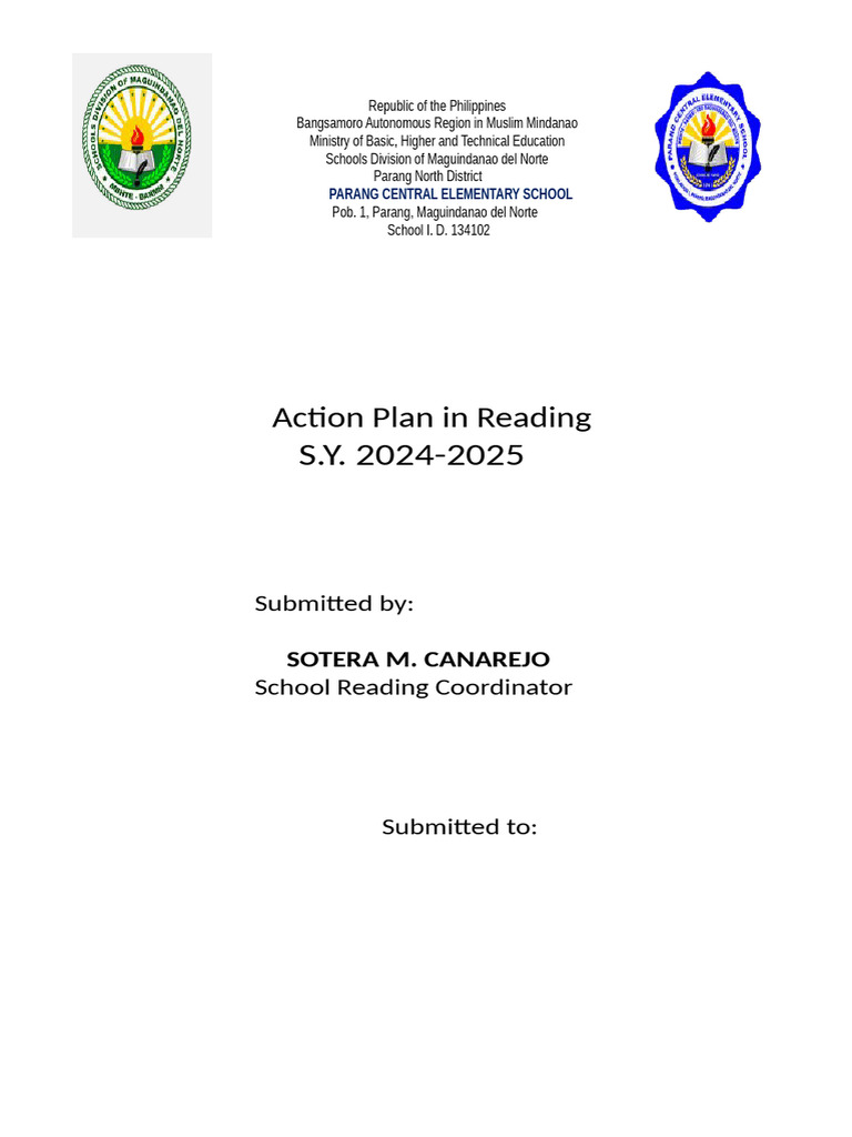 Action Plan in Ellna Front Page | PDF