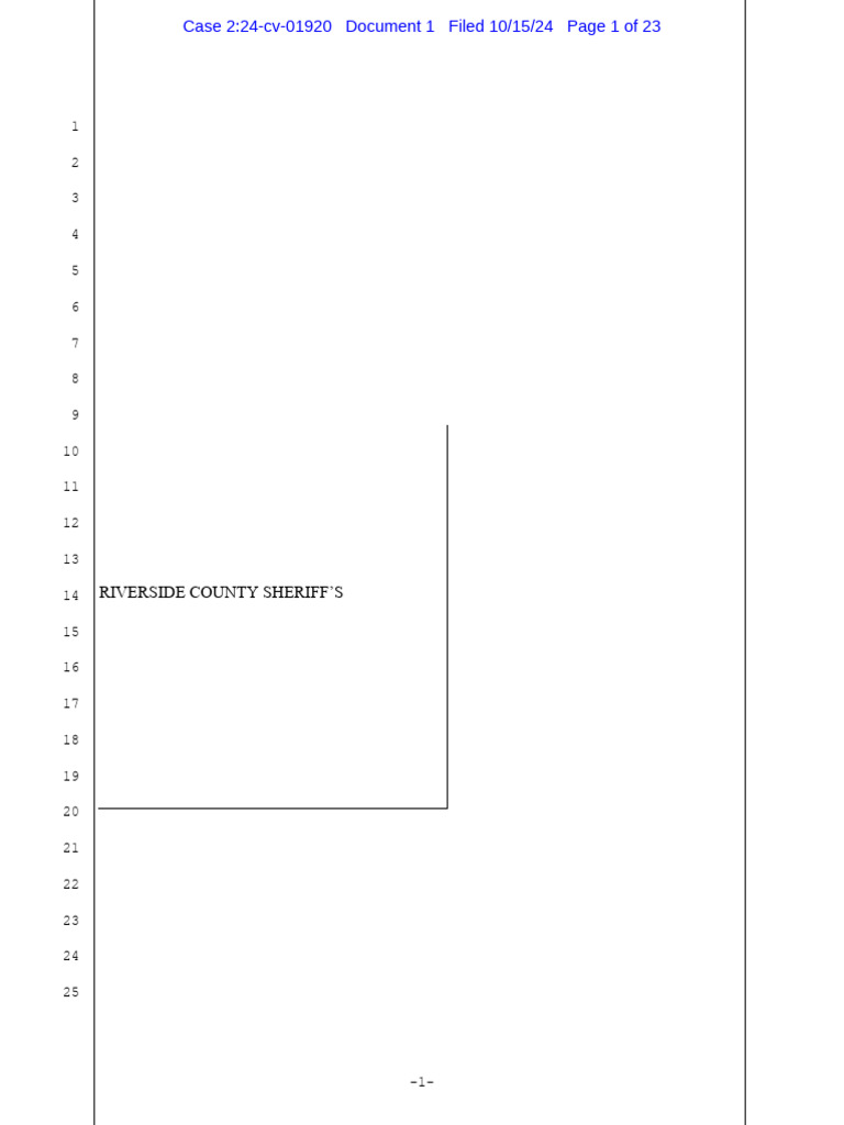 Vem Miller vs. Riverside County Lawsuit | PDF | Damages | Negligence