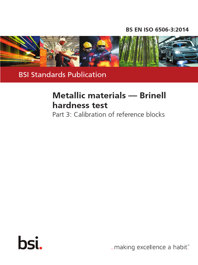 EN ISO 6506-3 - 2014 - Metallic Materials - Brinell Hardness Test ...