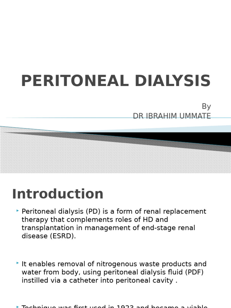 Peritoneal Dialysis - MBBSNew | PDF