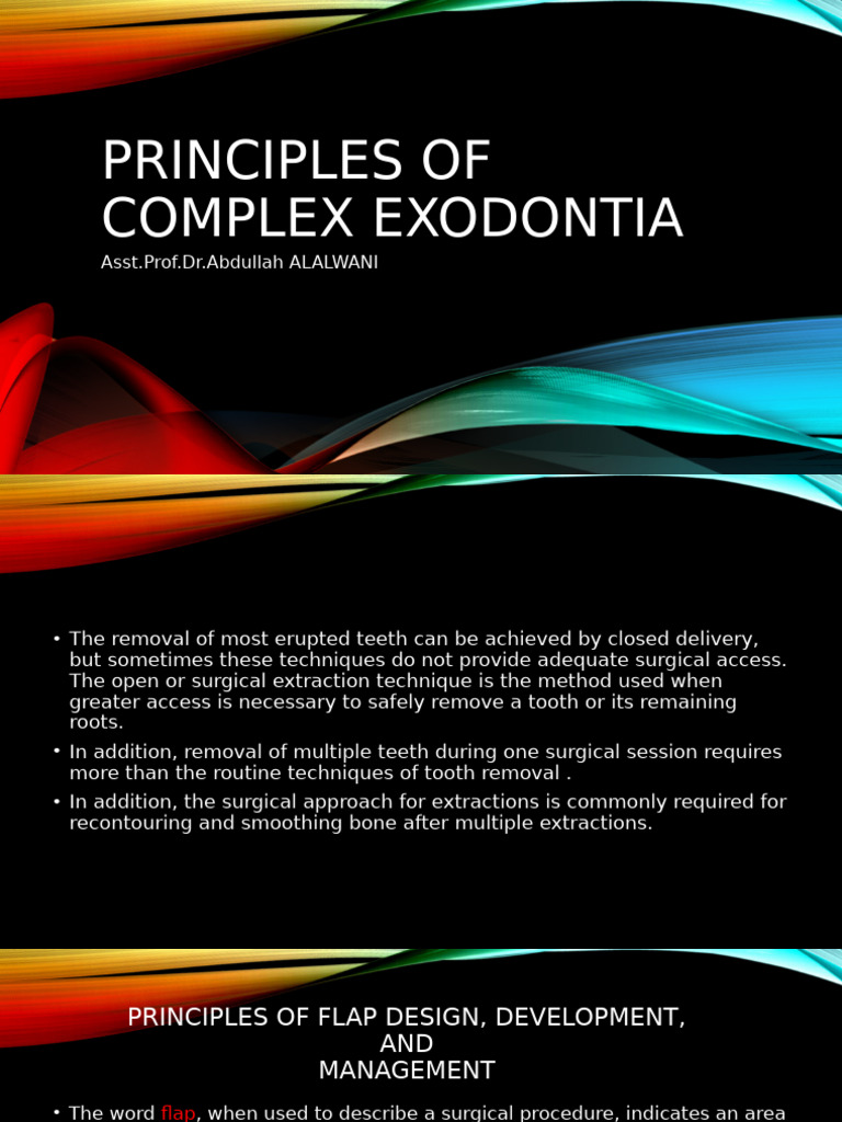 Principles of Complex Exodontia | PDF