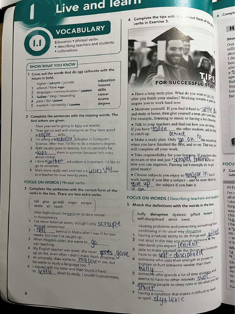 Focus 4 Workbook Page 4 | PDF