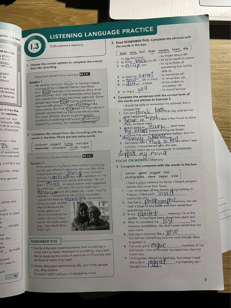 Focus 4 Workbook Page 7 | PDF