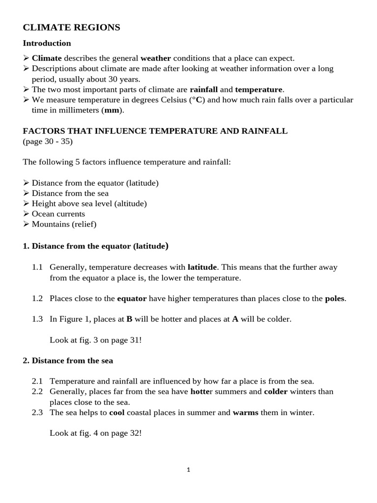 Factors Influencing Climate Variability | PDF | Oceans | Technology ...